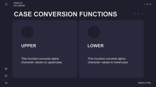 Oracle Database 11 Number Functions.potx
