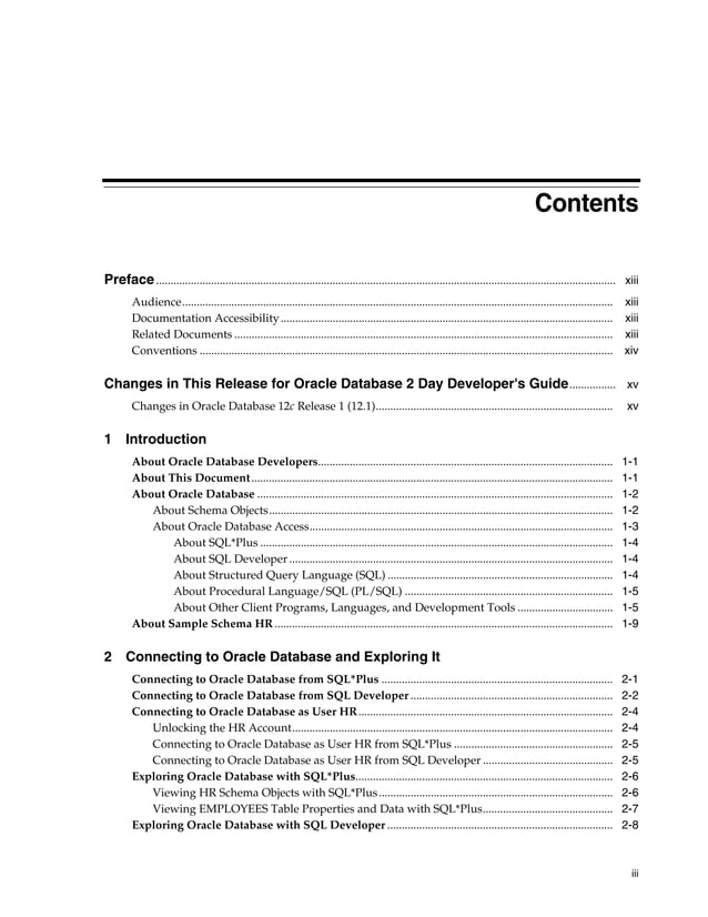 Oracle Database 12c 2 Day Developer S Guide 123 Pdf