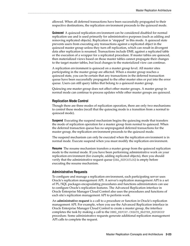 Oracle database 12c advanced replication | PDF | Databases | Computer Software and Applications