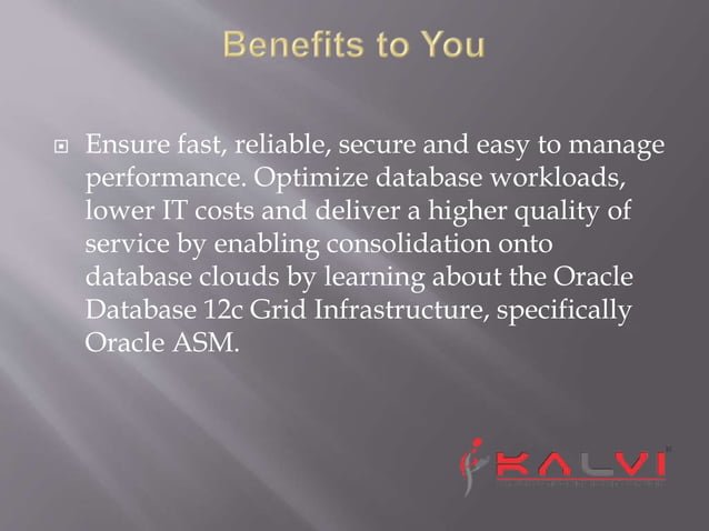 Oracle Database 12c Asm Administration Ppt