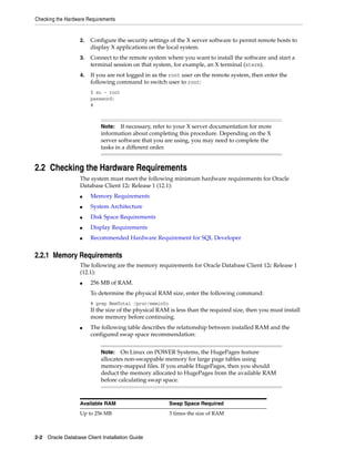 Oracle database 12c client installation guide 5 | PDF