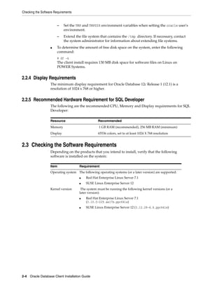 Oracle database 12c client installation guide 5 | PDF