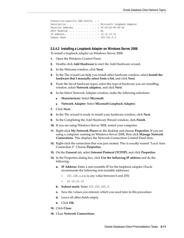 Oracle database 12c client installation overview | PDF