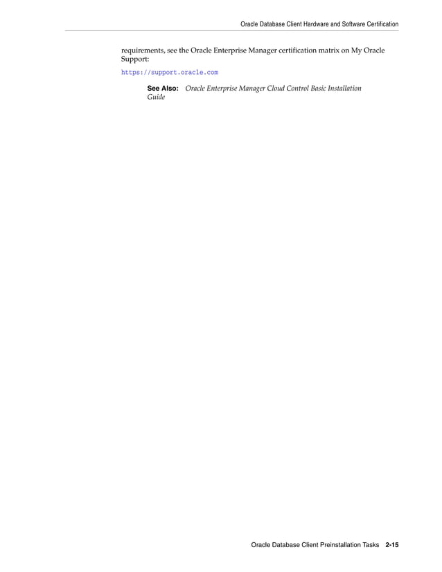 Oracle database 12c client installation overview | PDF