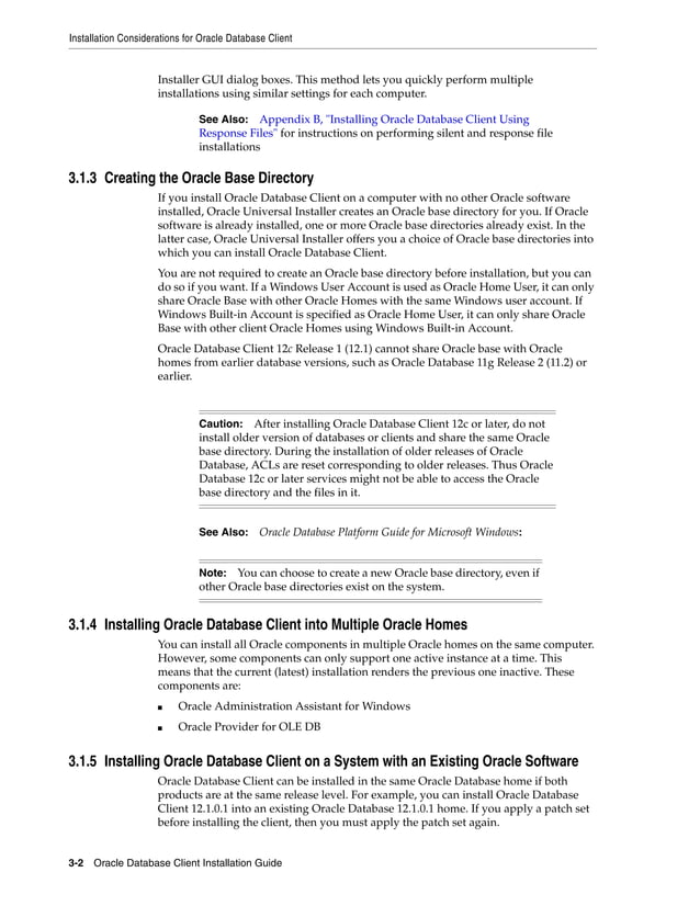 Oracle Database 12c Client Installation Overview Pdf
