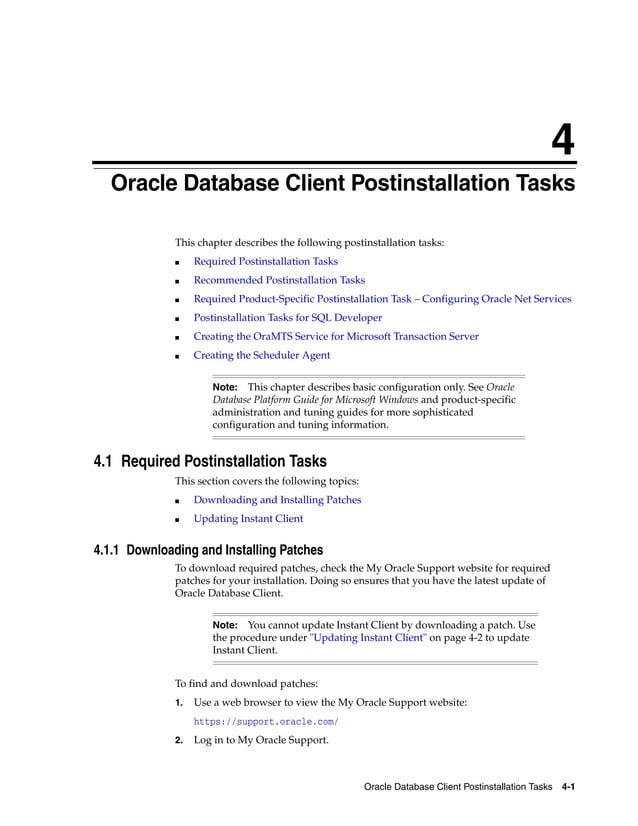 Oracle Database 12c Client Installation Overview Pdf