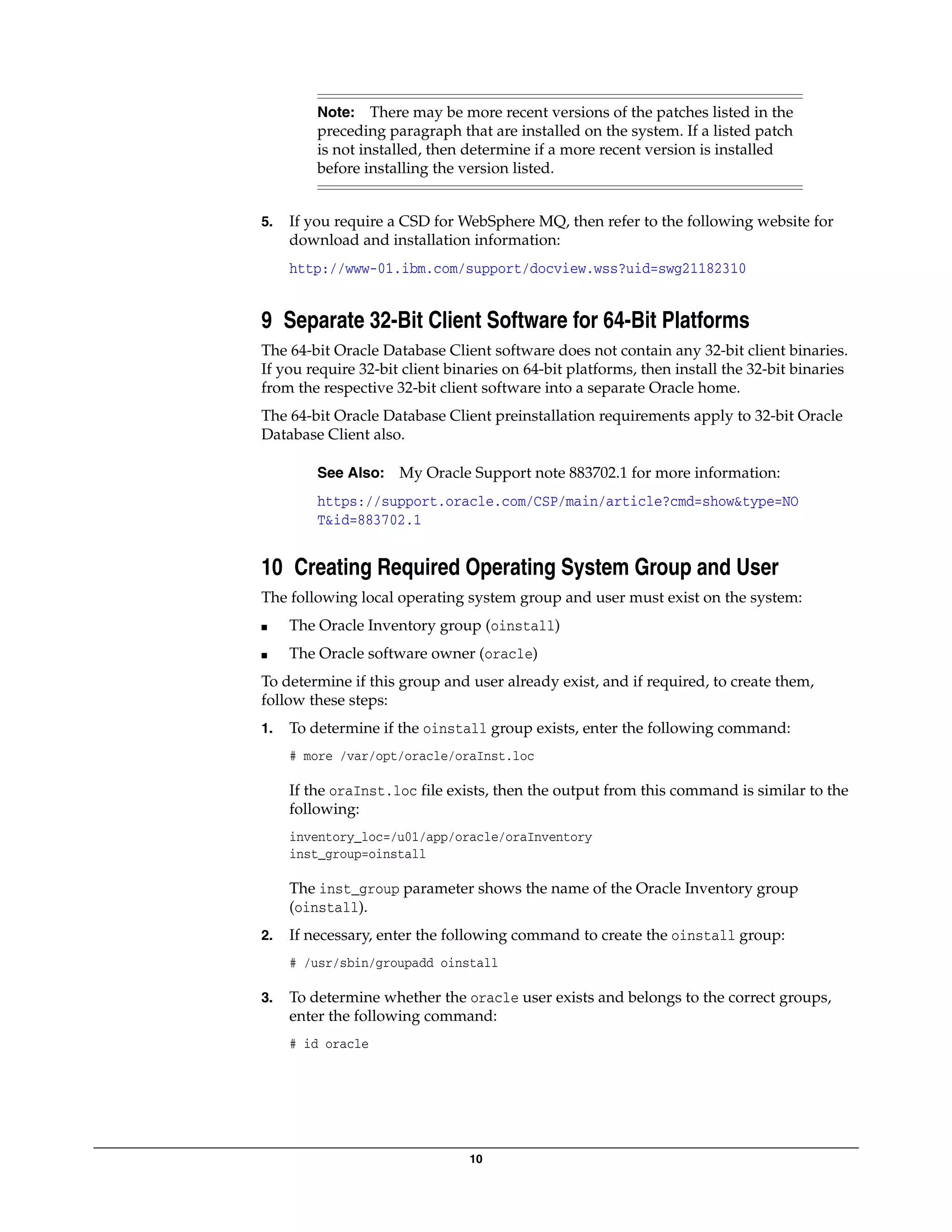Oracle database 12c client quick installation guide 2 | PDF