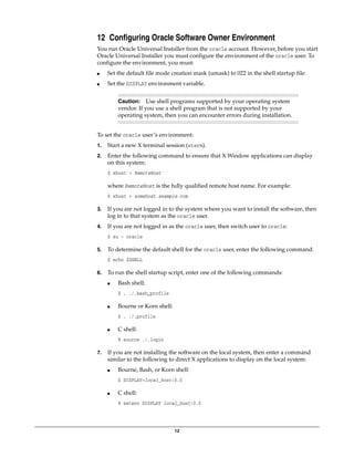 Oracle database 12c client quick installation guide 2 | PDF