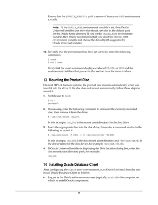 Oracle database 12c client quick installation guide 2 | PDF