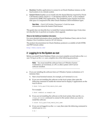 Oracle database 12c client quick installation guide 2 | PDF