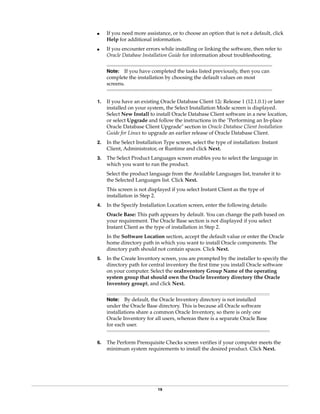 Oracle database 12c client quick installation guide 4 | PDF