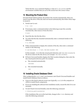Oracle database 12c client quick installation guide 8 | PDF
