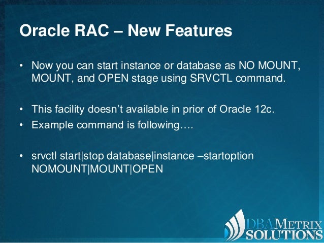 Oracle database 12c new features Oracle database 12c new features