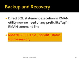 Oracle database 12c new features | PPT