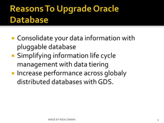 Oracle database 12c new features | PPT