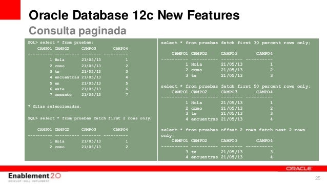 Oracle Database 12c New Features V1 2013 Mayo