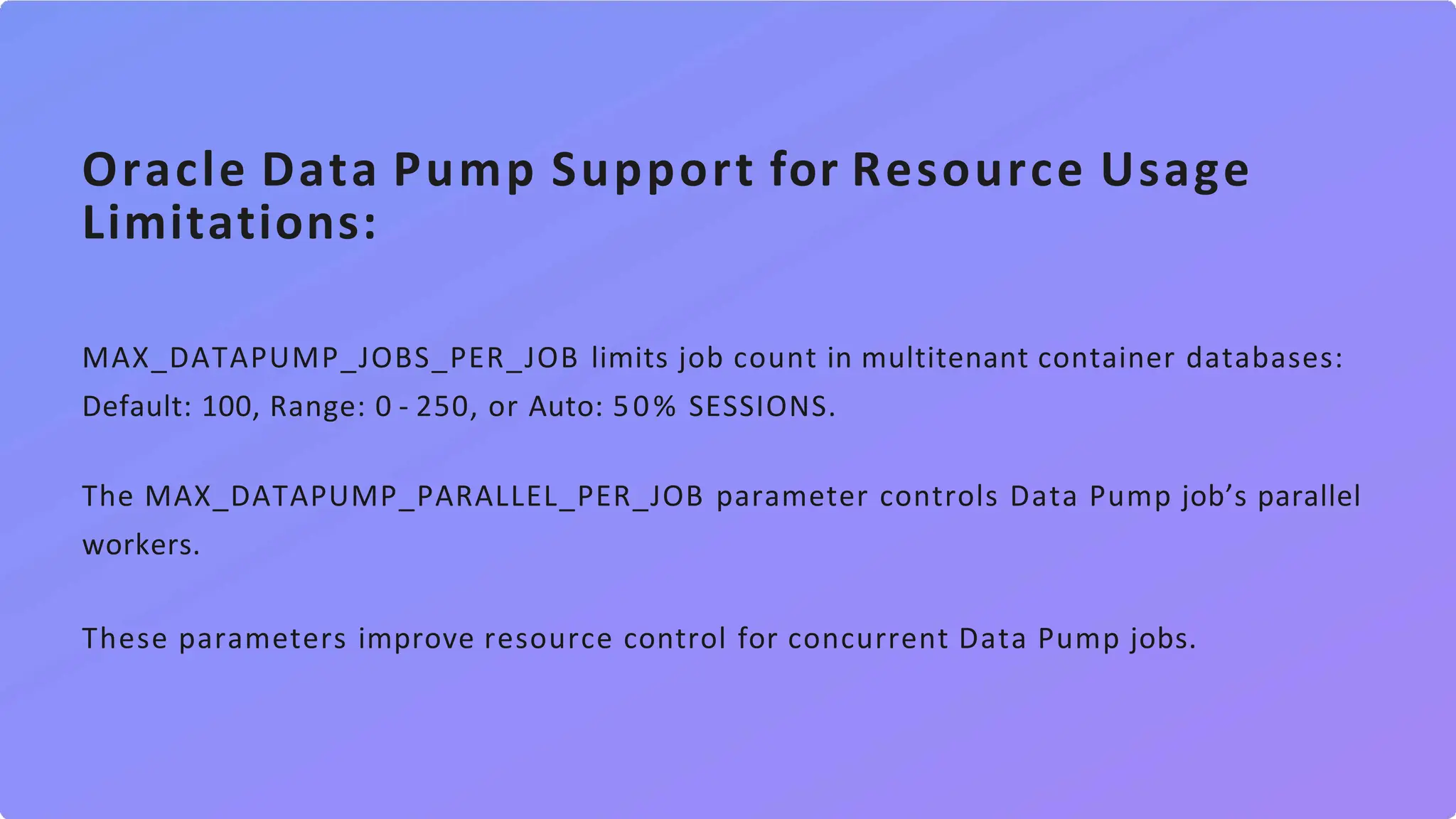Oracle Database 19c New Features For Dbas And Developers Pptx