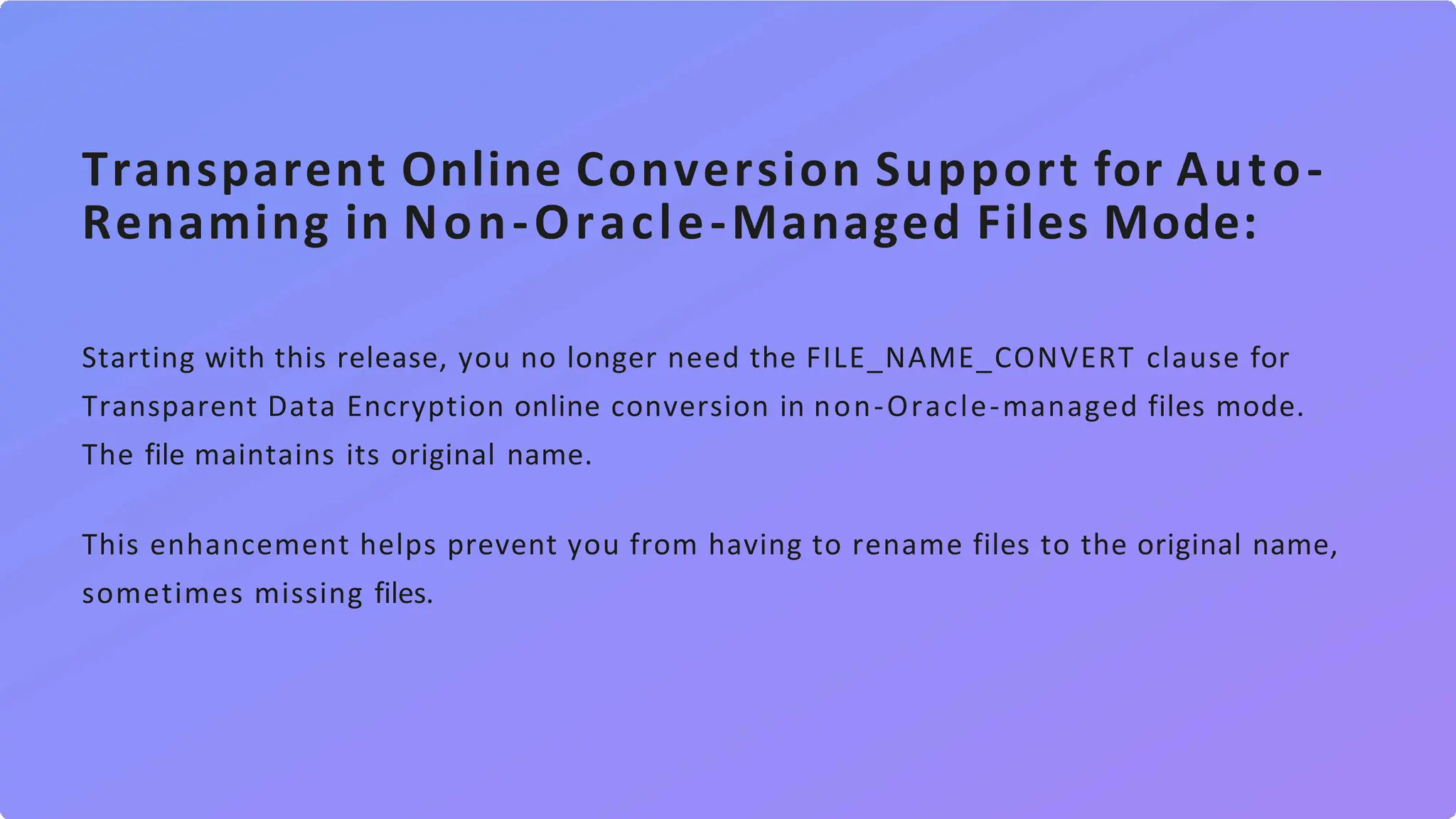 Oracle Database 19c New Features For Dbas And Developerspptx Databases Computer Software
