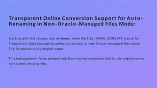 Oracle Database 19c New Features for DBAs and Developers.pptx | Databases | Computer Software ...