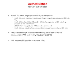 Oracle Database 23c Security New Features.pptx