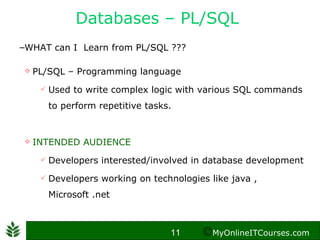 Oracle database Career paths - Introduction | PPT