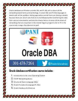 Oracle Database Certification Enhancing your Professional Skills