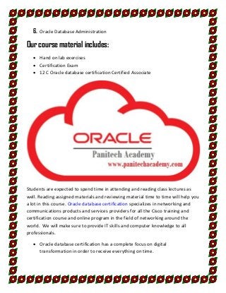 Oracle Database Certification Enhancing your Professional Skills
