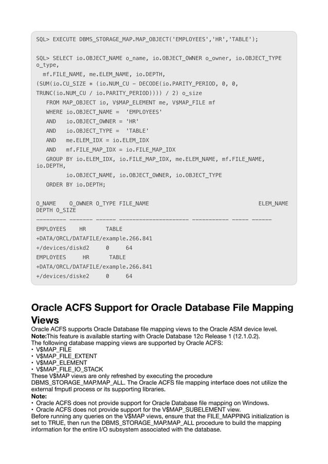 Oracle Database File Mapping For Oracle Asm Files Pdf