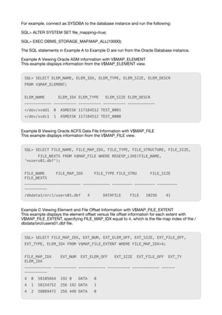 Oracle Database File Mapping for Oracle ASM Files | PDF