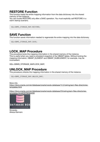 Oracle Database File Mapping for Oracle ASM Files | PDF