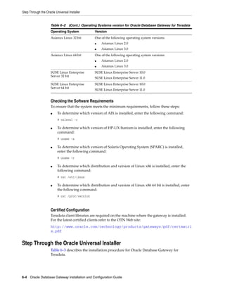 Oracle database gateway 11g r2 installation and configuration guide | PDF