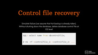 Oracle database hot backup and recovery | PDF | Operating Systems ...