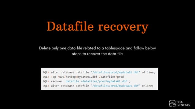 Oracle Database Hot Backup And Recovery Pdf Operating Systems Computer Software And