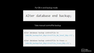 Oracle database hot backup and recovery | PDF | Operating Systems ...