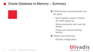 Oracle Database In-Memory | PPT
