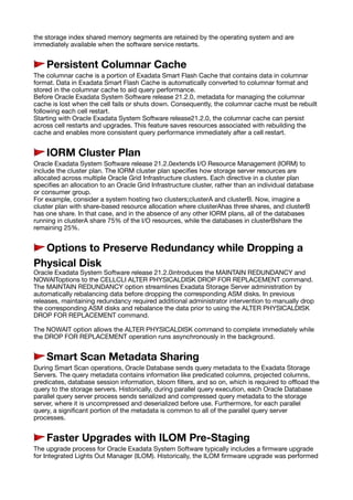 Oracle database maximum performance on Exadata | PDF