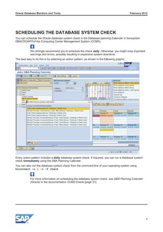 Oracle database monitors and tools | PDF