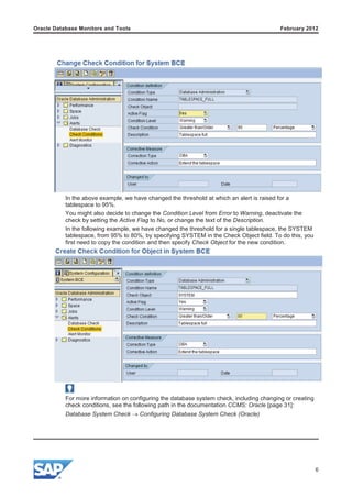 Oracle database monitors and tools | PDF