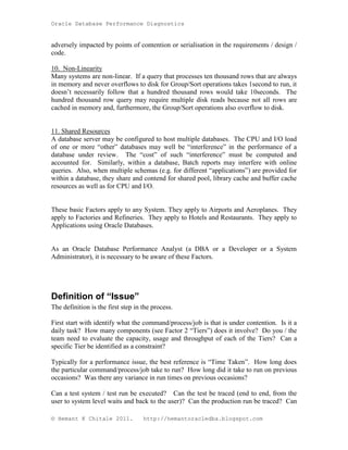 Oracle database performance diagnostics - before your begin | PDF