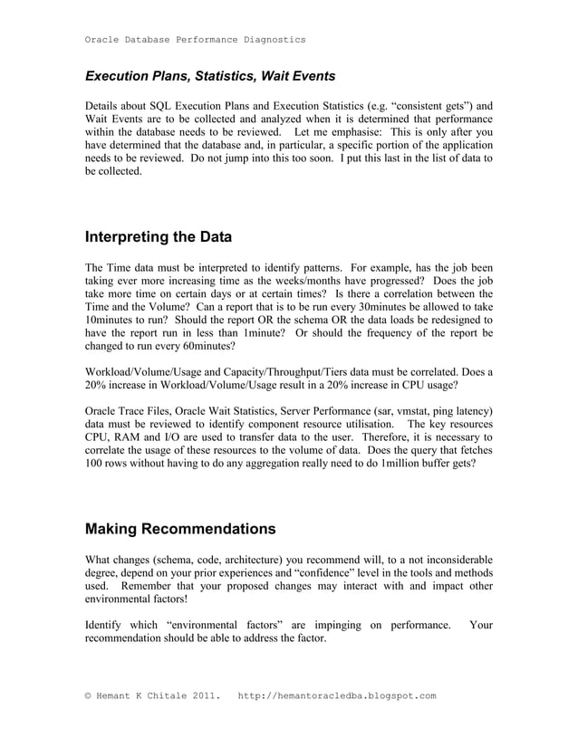 Oracle Database Performance Diagnostics Before Your Begin Pdf