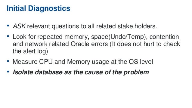 Oracle Database Performance Tuning