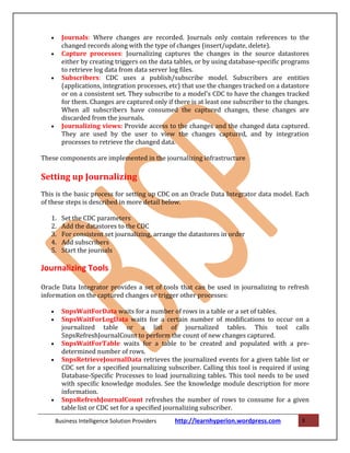 Oracle data capture c dc | PDF