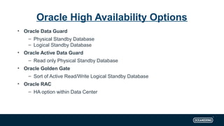 Oracle Dataguard | PPT | Databases | Computer Software and Applications