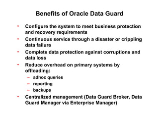 Oracle dataguard overview | PPT