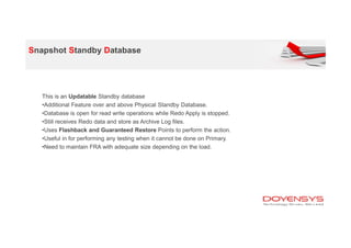 Oracle Datagurad Types of Standby Databases | PPT