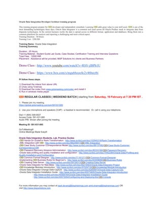Oracle data integration develope2 | PDF