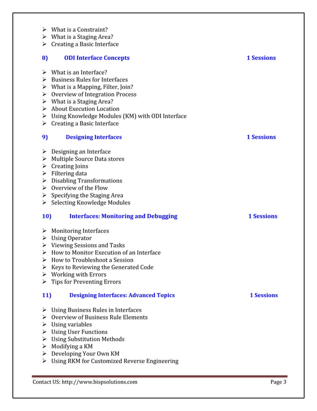 Oracle dataintegratorcurriculum | PDF