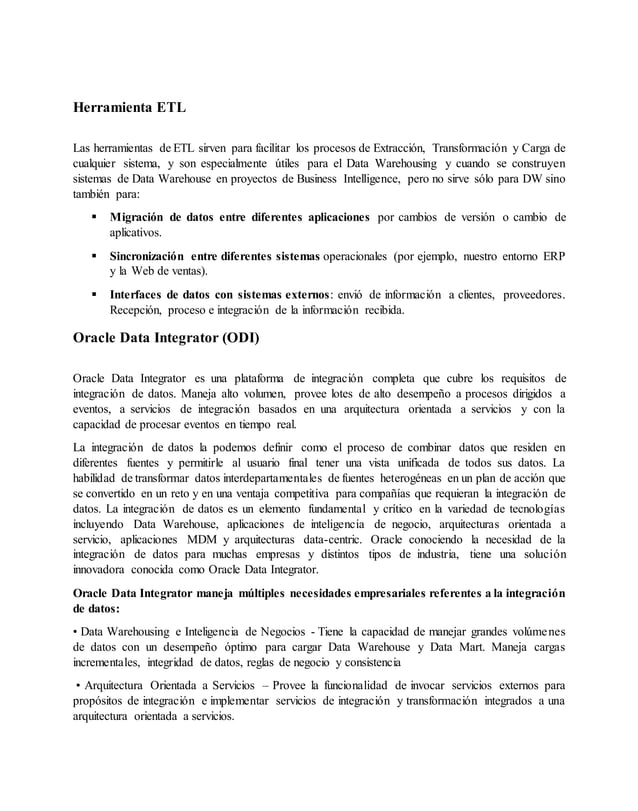 Oracle Data Integrator Odi Pdf