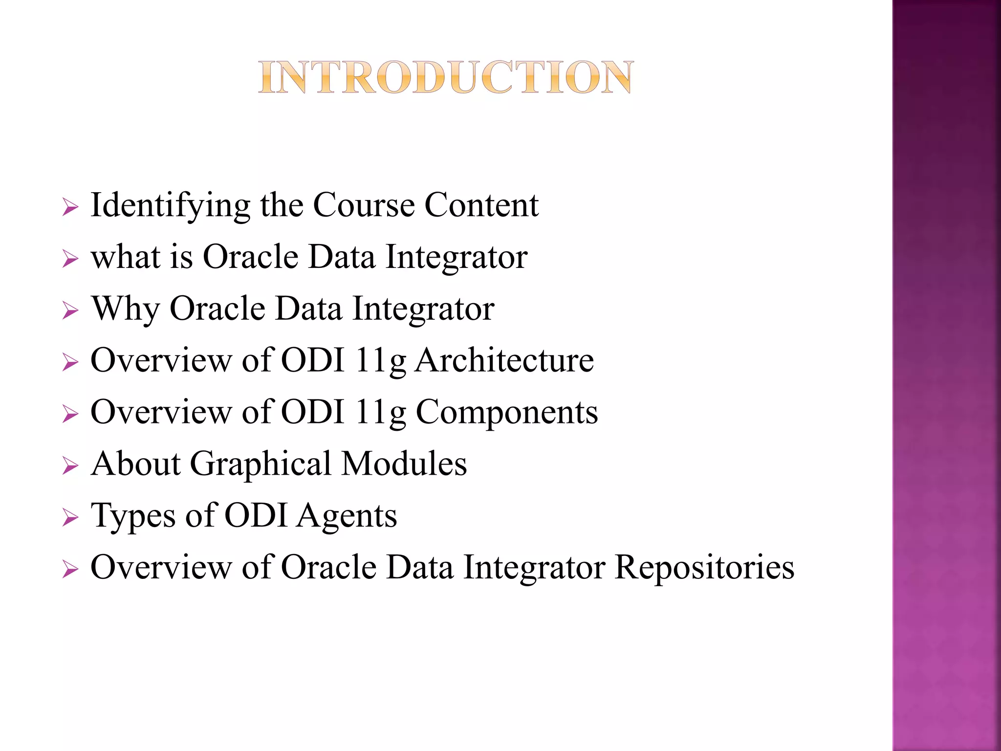 Oracle data integrator (odi) online training | PPTX