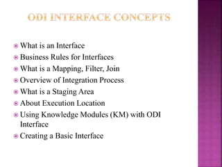 Oracle data integrator (odi) online training | PPTX